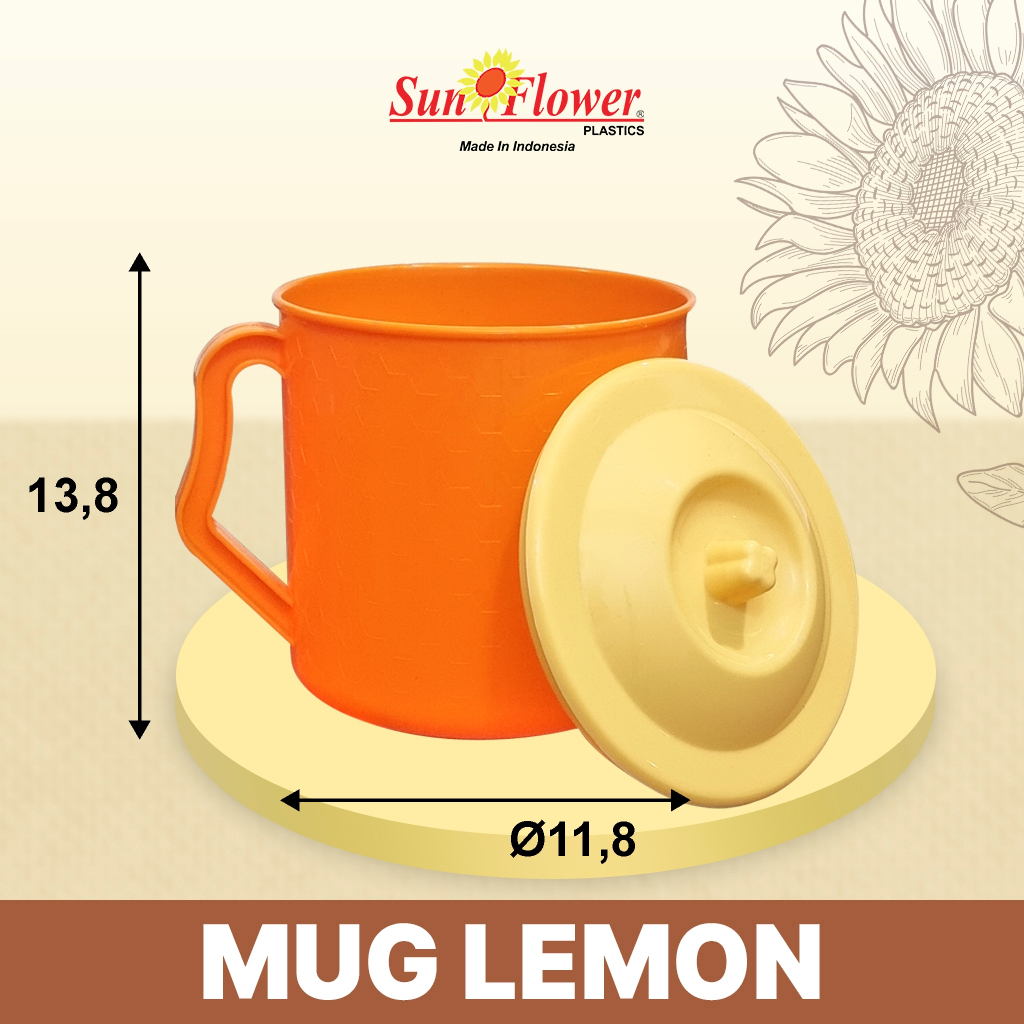 Jual (6 pcs) Mug Besar / Gelas Jumbo Plastik / Mug Plastik / Mug Cantik ...