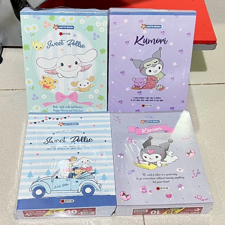 Jual KODE L8M3 CTSHOPID BUKU TULIS KUROMI SANRIO CINAMONROLL 38 LEMBAR ...