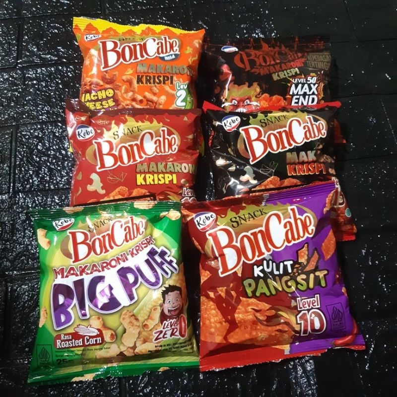 Jual kobe boncabe makaroni krispi 1 sachet / snack makaroni boncabe ...