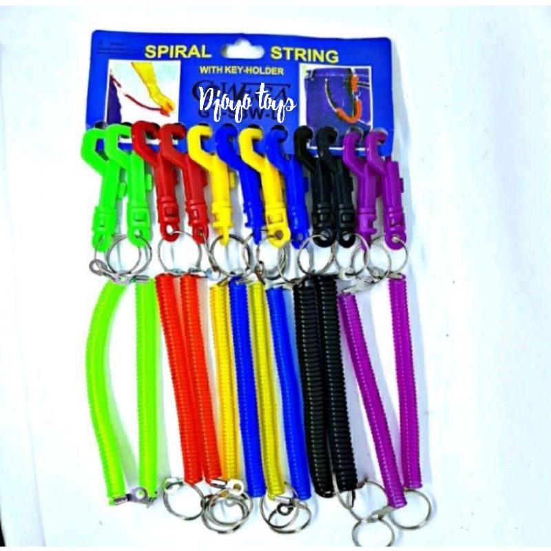 Jual GANTUNGAN KUNCI SPIRAL ISI 12PCS | Shopee Indonesia