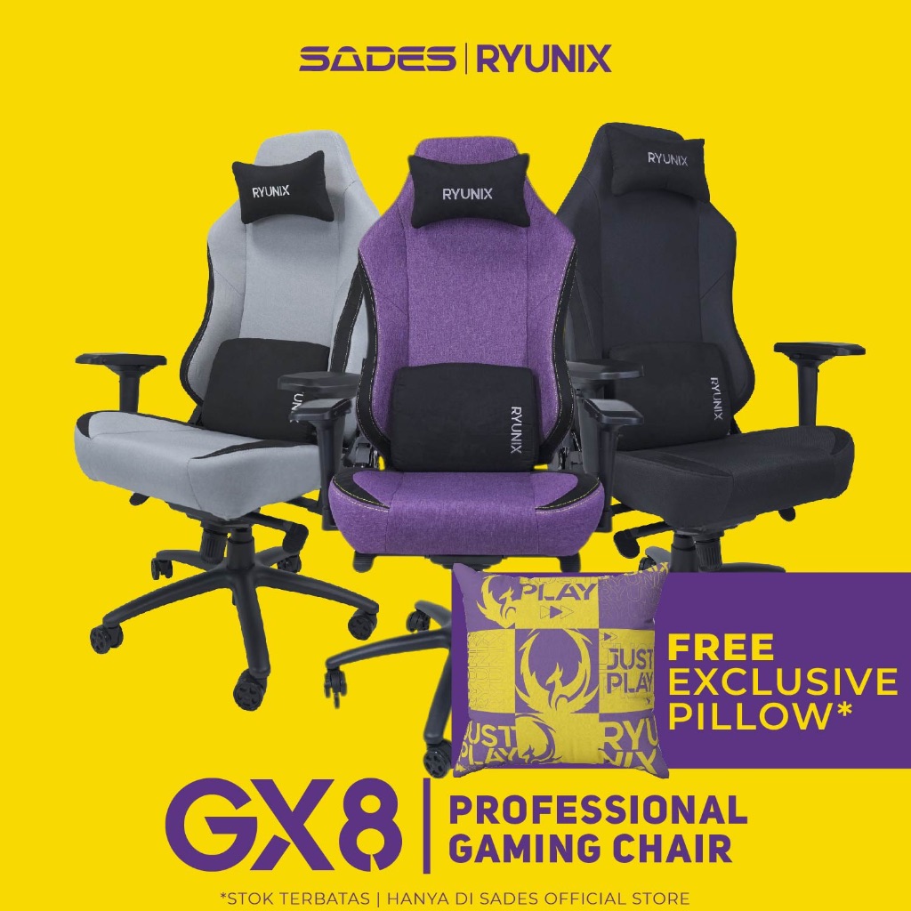 Jual Sades Ryunix Kursi Gaming Chair GX8 | Shopee Indonesia