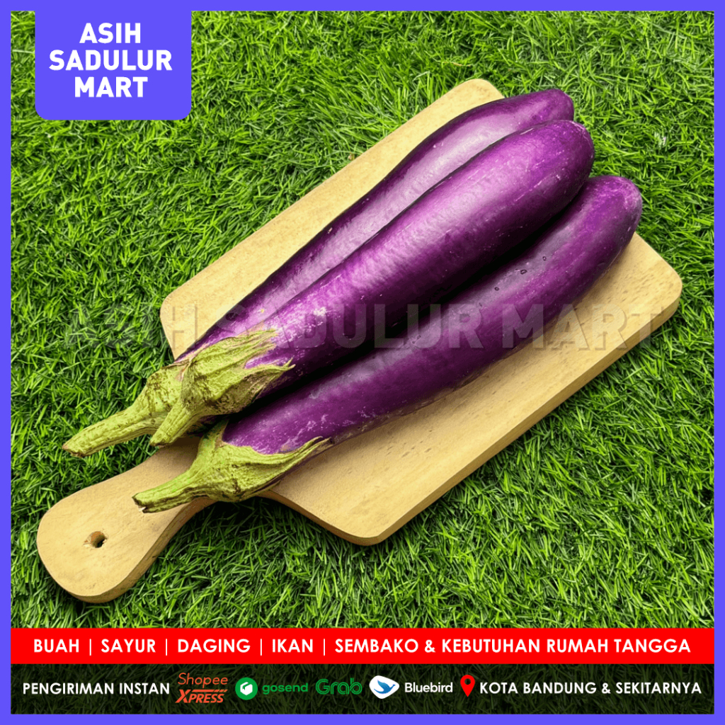 Jual Terong Ungu Sayur Segar 500gr | Sayuran Asih Sadulur Mart | Shopee ...