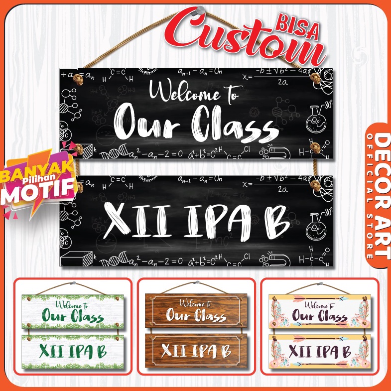 Jual UNIK Custom Kelas Dekorasi Hiasan Pajangan Kelas Sekolah Siap ...