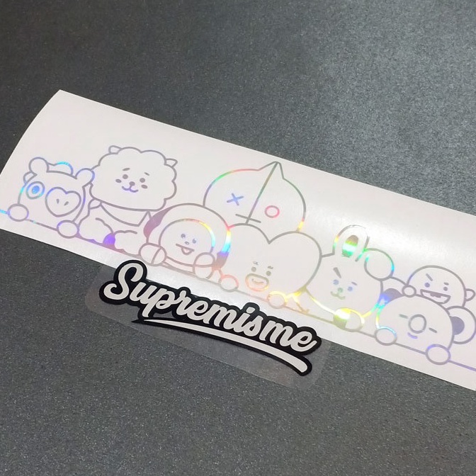 Jual Paling Sesuai Stiker Hologram BTS Army 3 Stiker seri BTS21 untuk ...