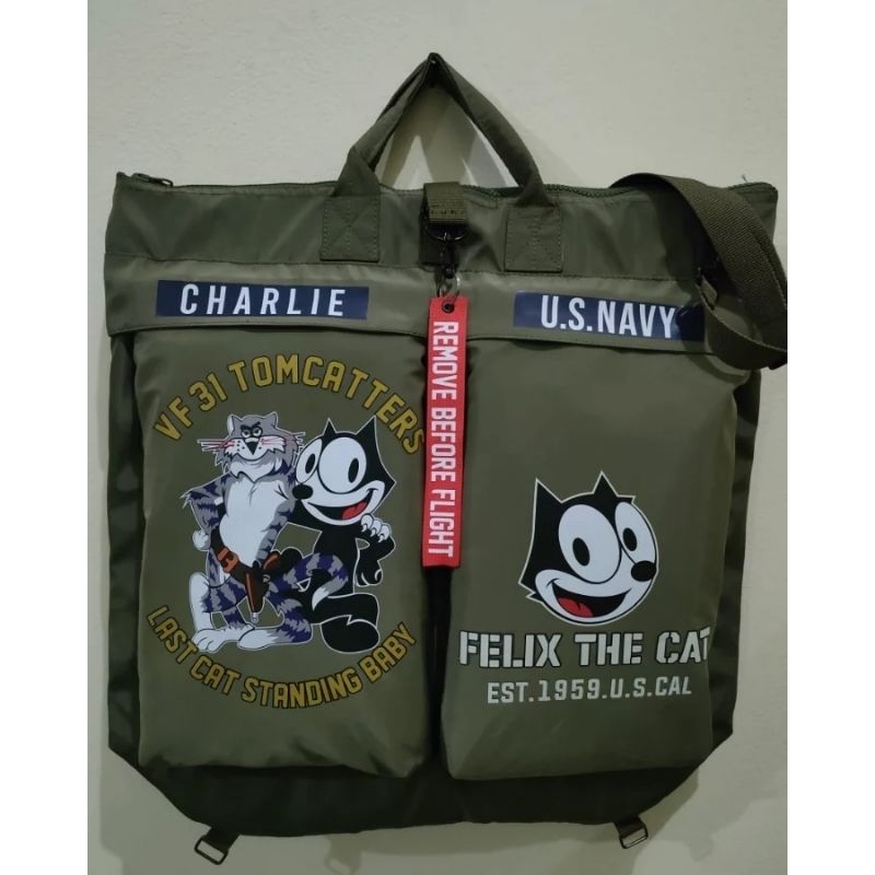Jual TAS PILOT TACTICAL PREMIUM US ARMY FLYERS HELMET BAG US NAVY VF-31 ...