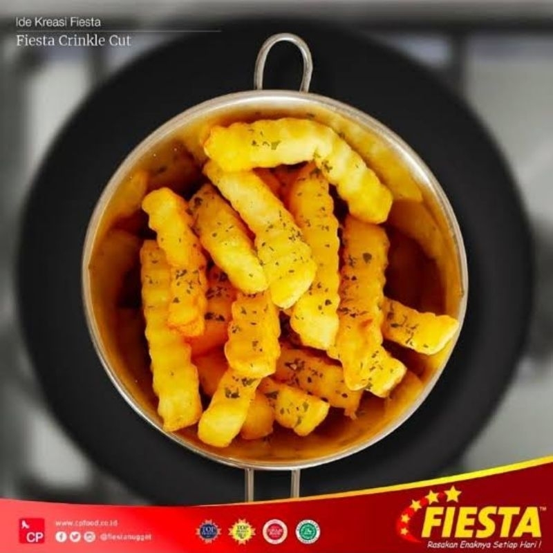 Jual FIESTA French Fries Crinkle Cut 500gr | Shopee Indonesia