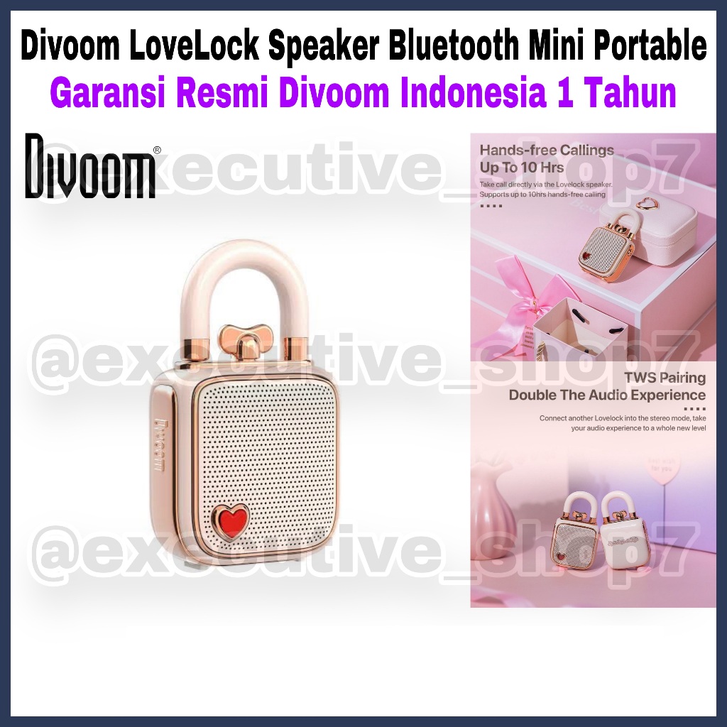 Jual Divoom LoveLock Speaker Bluetooth Mini Portable - Garansi Resmi Divoom Indonesia 1 Tahun ...