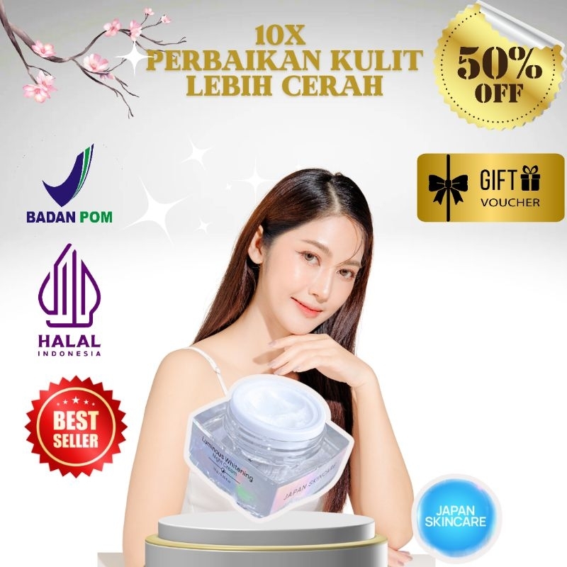 Jual Whitening Night Cream Ryoki Skincare Japan | Shopee Indonesia