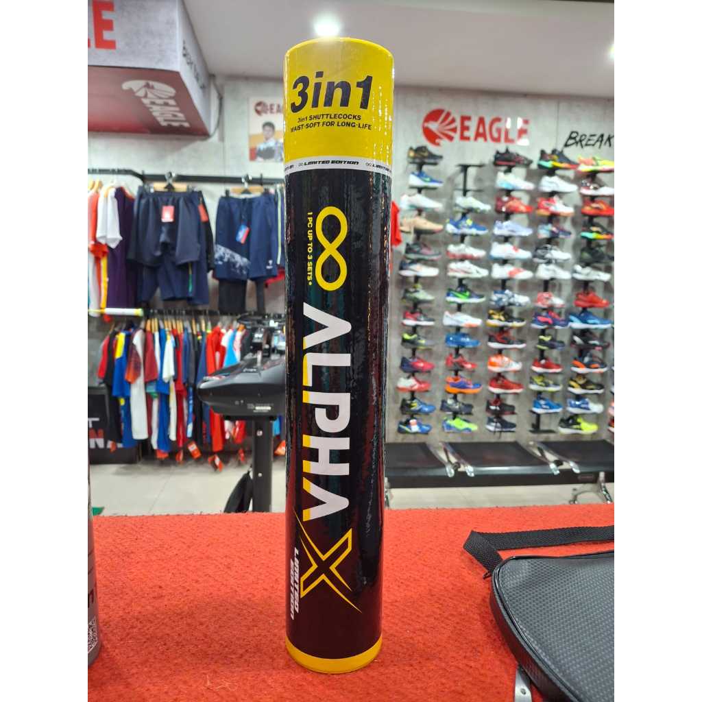Jual SHUTTLECOCK ALPHA BADMINTON BULUTANGKIS COCK ALPHA ECO 3 in 1 ...