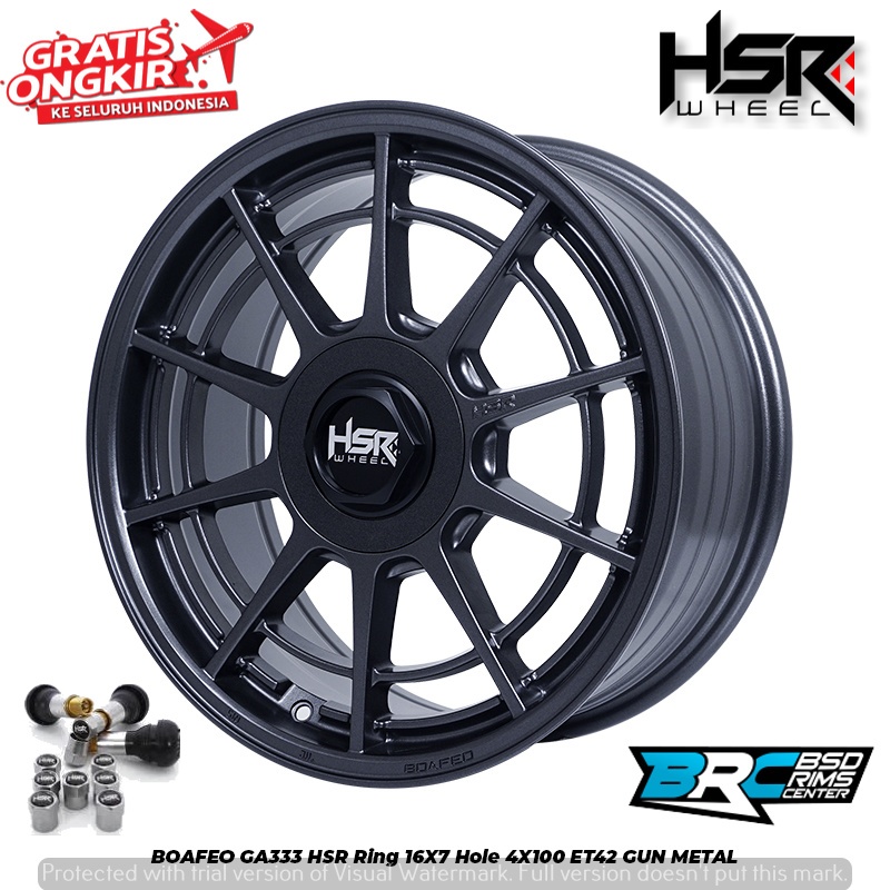 Jual Velg Racing mobil ceria altis wuliing compero HSR BOAFEO 16X7 ...
