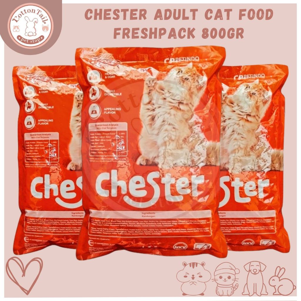 Jual Chester Cat Dry Food 1kg & 800gr - Makanan Kucing Rasa Tuna ...