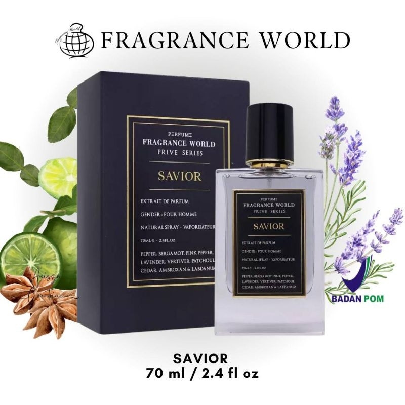 Jual Fragrance World Prive Series Savior Extrait for Men 70 ML | Shopee ...