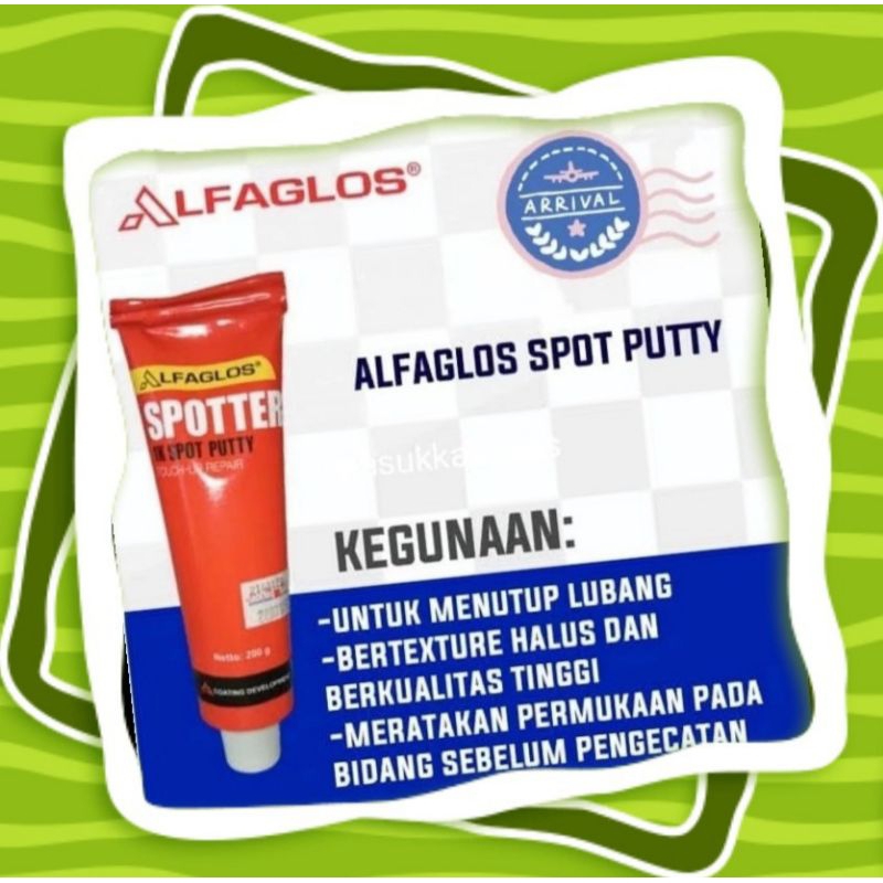 Jual SPOT PUTTY Alfaglos dempul odol | Shopee Indonesia