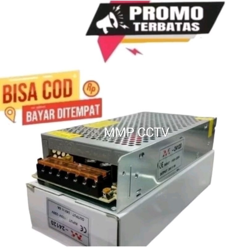 Jual Power Supply Adaptor Switching 24V 5A Power Adaptor 24 Volt 5 Ampere | Shopee Indonesia
