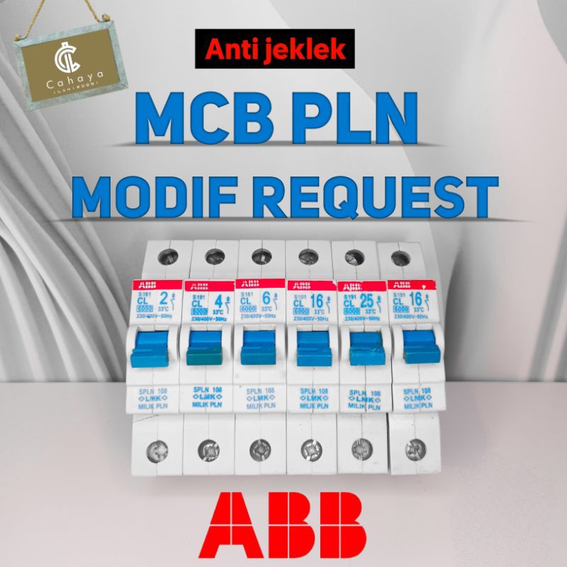 Jual Mcb ABB Pln modif/Anti jeglek 2A-5A ORIGINAL Bisa request | Shopee Indonesia
