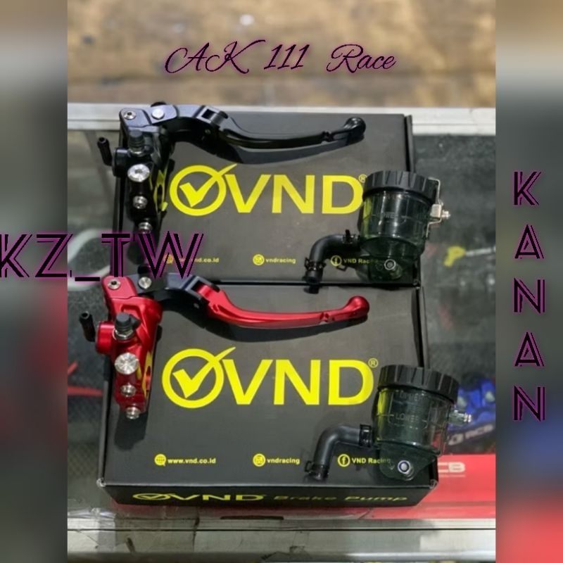 Jual VND MASTER REM AK 111 Race KIRI - KANAN RADIAL FORGED , FOR ...