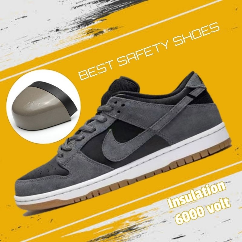 Jual Sepatu Safety Anti Static Ujung besi || Model N1K3 SB dunk kuat ...