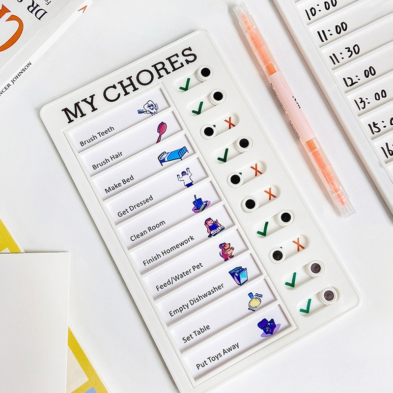 Jual COD Papan checklist My Chores Papan jadwal belajar Papan to do ...
