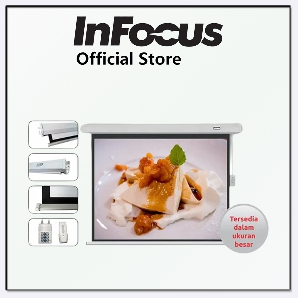 Jual BRITE Layar Proyektor / Screen Projector BRITE Motorized 96" (MR ...