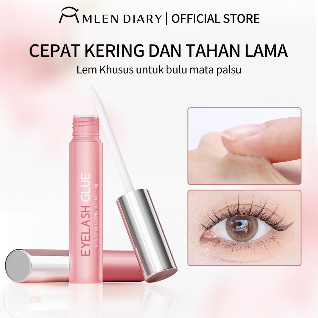 Jual Mlen Diary- Lem Bulu Mata 5ml untuk Bulu Mata Palsu Lem Bulu Mata Tahan Super Kuat Lateks ...