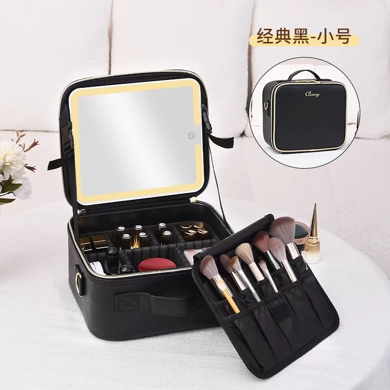 Jual Tas Makeup kosmetik MUA | Beauty makeup bag Include cermin LED ...