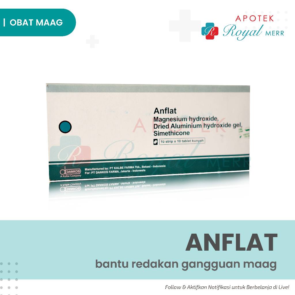 Jual ANFLAT STRIP ISI 10 TABLET Mengatasi Gangguan Pada Saluran ...