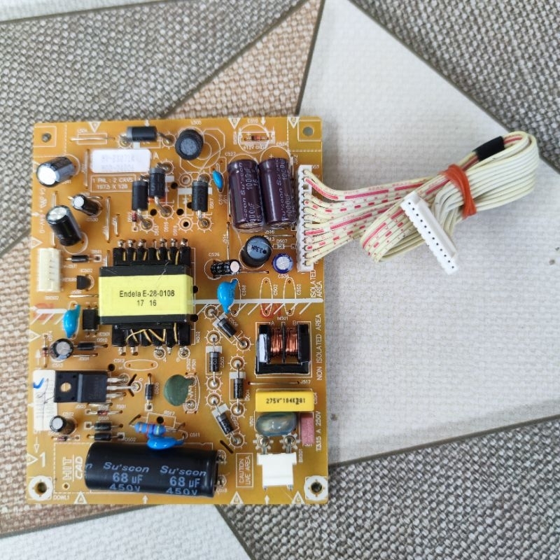 Jual power suplay ace matic regulator psu led tv polytron PLD 24D9501 ...