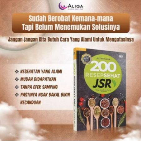 Jual ORIGINAL FULL COLLOR Buku 200 Resep Sehat JSR dr. Zaidul Akbar (Free Buku dzikir Pagi ...