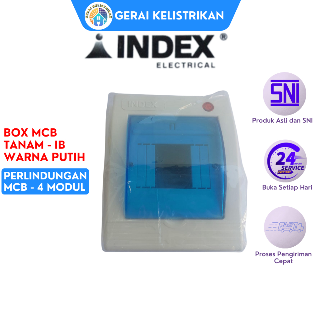 Jual Box MCB tempel / Tempat MCB tempel / Merk Index 4grup | Shopee ...