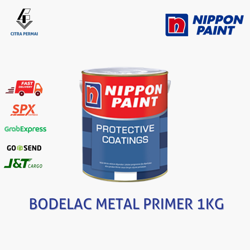 Jual MENI BESI BODELAC METAL PRIMER - (RED OXIDE) NIPPON PAINT 1KG ...