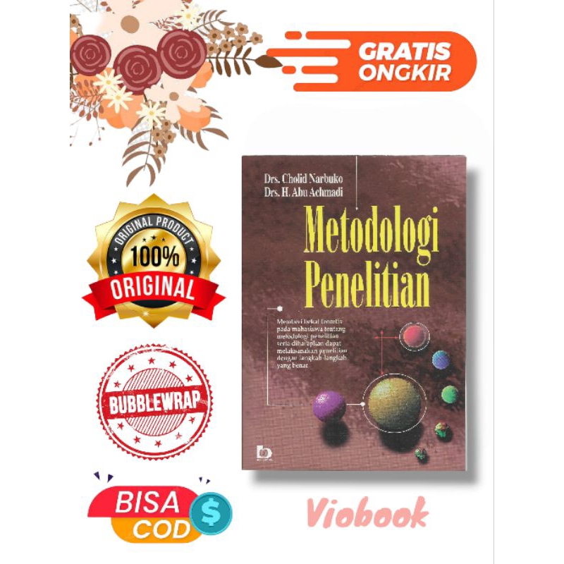 Jual Buku Metodologi Penelitian Drs. Cholid Narbuko | Shopee Indonesia