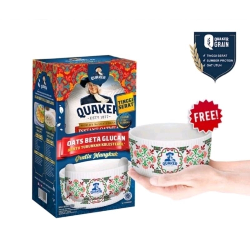Jual Quaker Instant Oatmeal 800 Gram Free Bowl | Shopee Indonesia