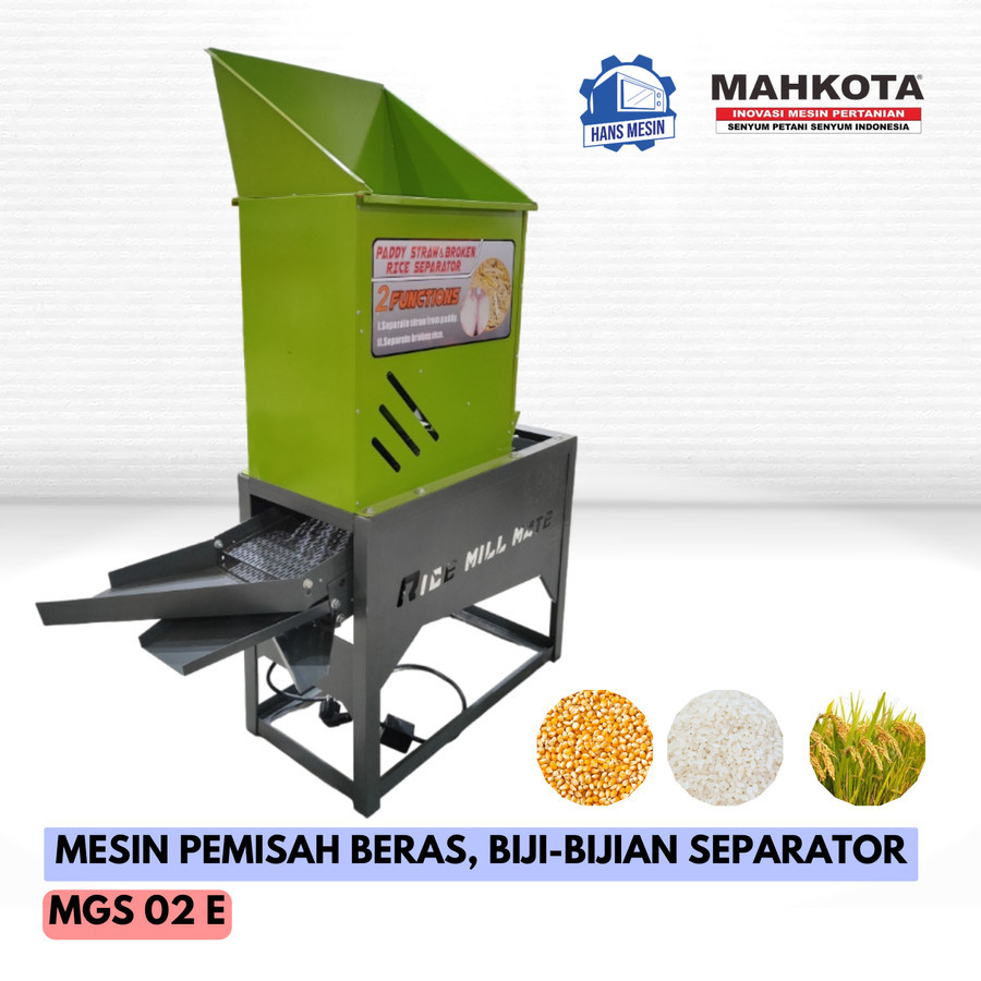 Jual MESIN PEMISAH BERAS, GABAH, BIJI-BIJIAN SEPARATOR MAHKOTA MGS 02 E ...