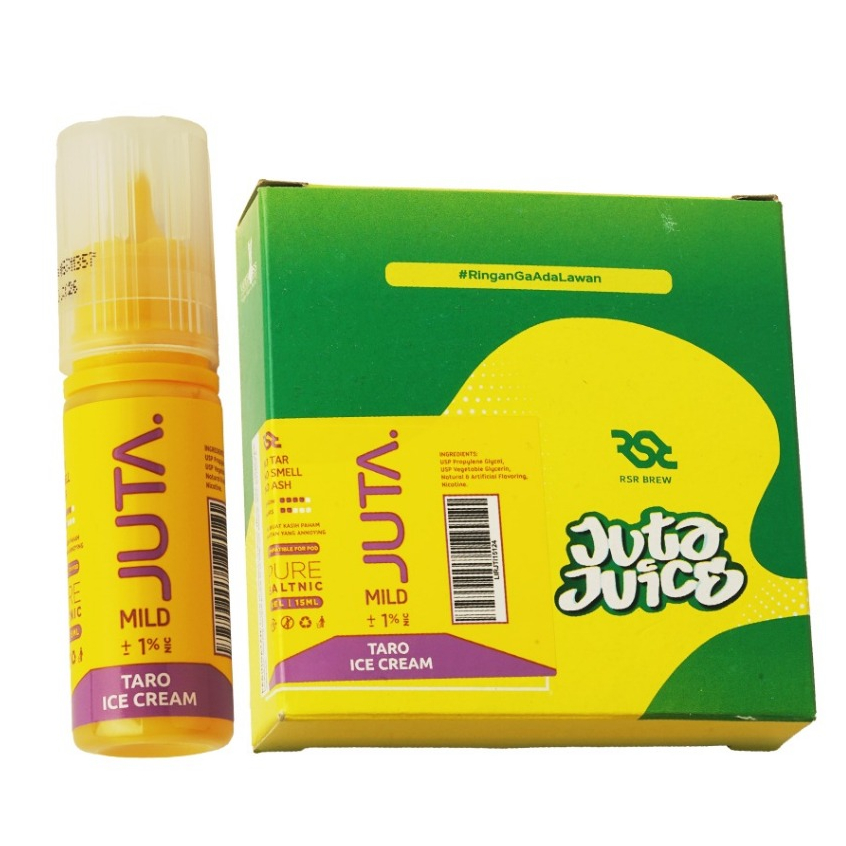 Jual Liquid Vape Juta Mild Taro Ice Cream Saltnic 10MG 4x15ML By RSR ...