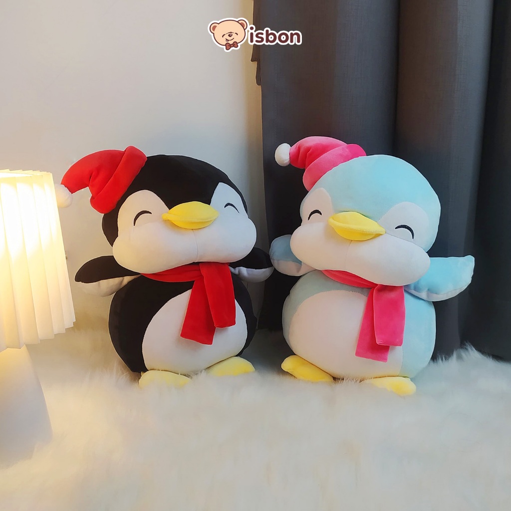 Jual ISTANA BONEKA Pinguin with Topi Syal lucu imut gemas korea gemas ...