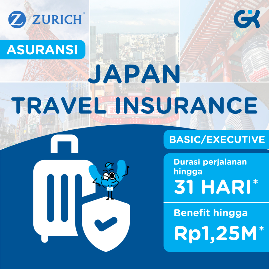 Jual Zurich Asuransi Perjalanan Jepang | Japan Travel Insurance GK ...