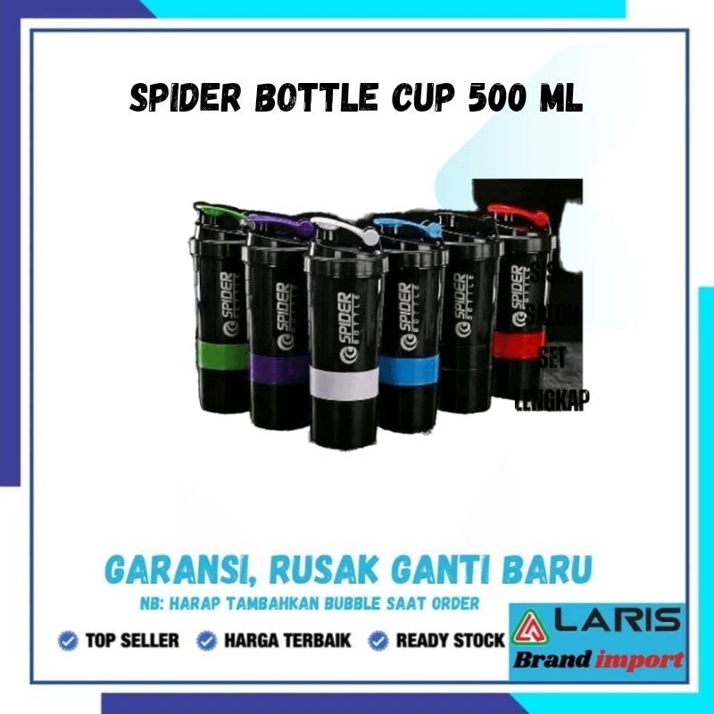 Jual SPIDER Bottle Cup Botol Minum 500ml Gym Bottle Milk Shaker Susu ...