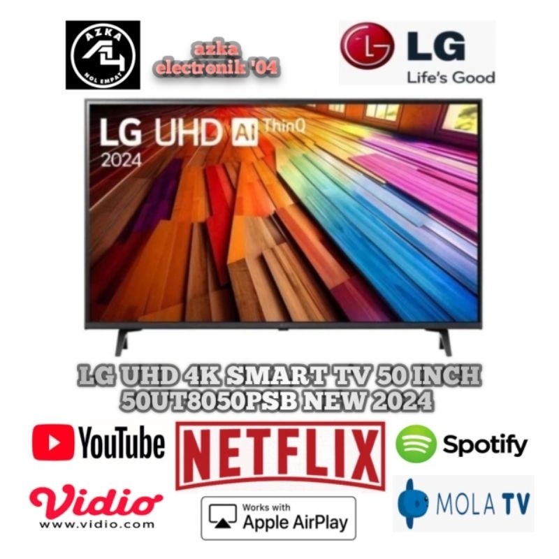 Jual LG UHD TV 4K 50UT8050PSB SMART TV 50 INCH NEW 2024 | Shopee Indonesia