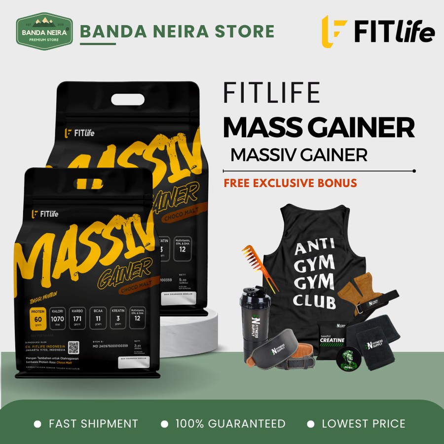 Jual FITLIFE / FIT LIFE MPRO M PRO Massiv Gainer Protein Powder ...