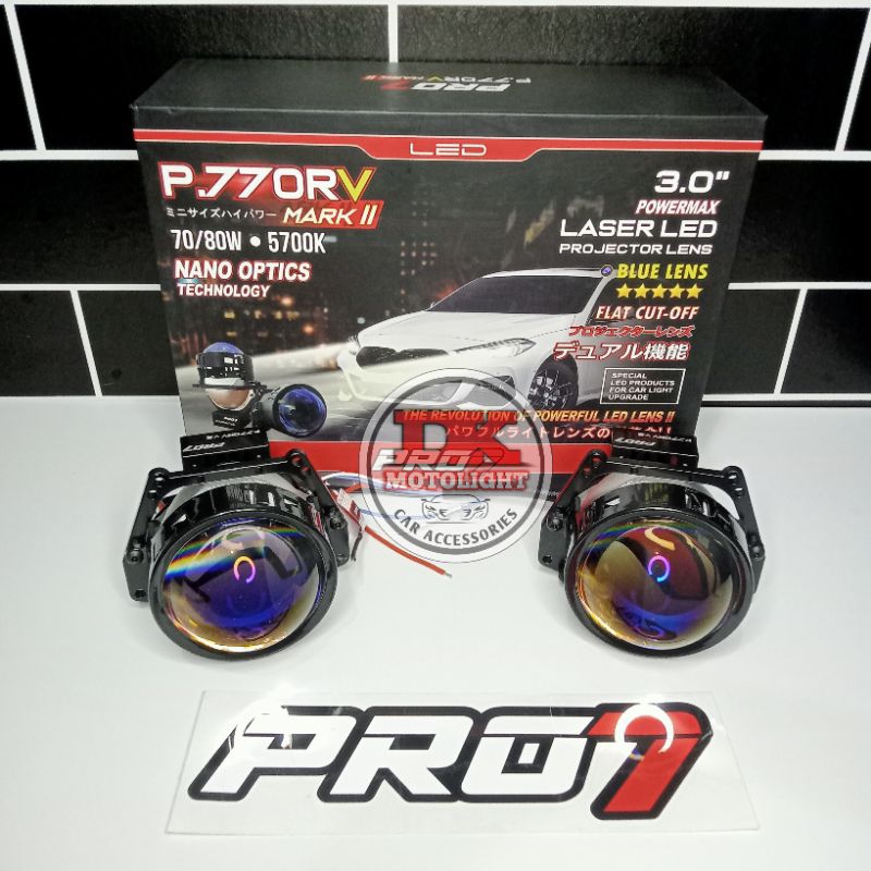 Jual Lampu Headlamp Projector Biled Pro7 P770RV Mark II 3 Inchi Blue ...