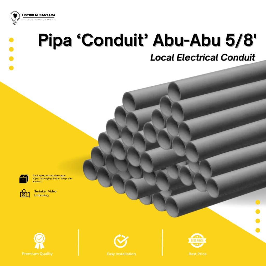 Jual Pipa Conduit Instalasi Listrik Abu-abu Berkualitas Unggul ...