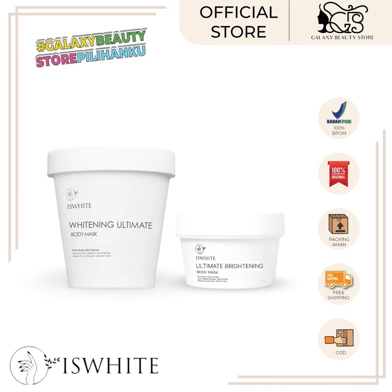 Jual ISWHITE Ultimate Brightening Body Mask / Iswhite Body Mask ...