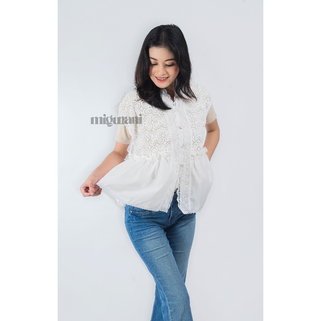 Jual MIGUNANI / Zehra - Vest ( Rompi Bunga ) | Shopee Indonesia