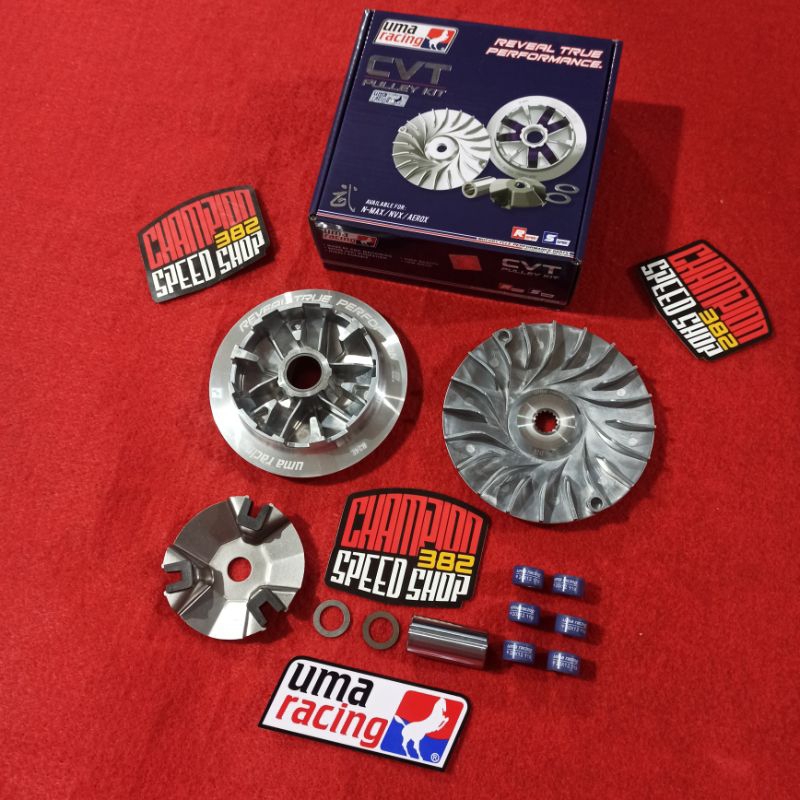 Jual Pulley CVT Rumah Roller UMA Racing V3 All New Aerox 155 Connected ...