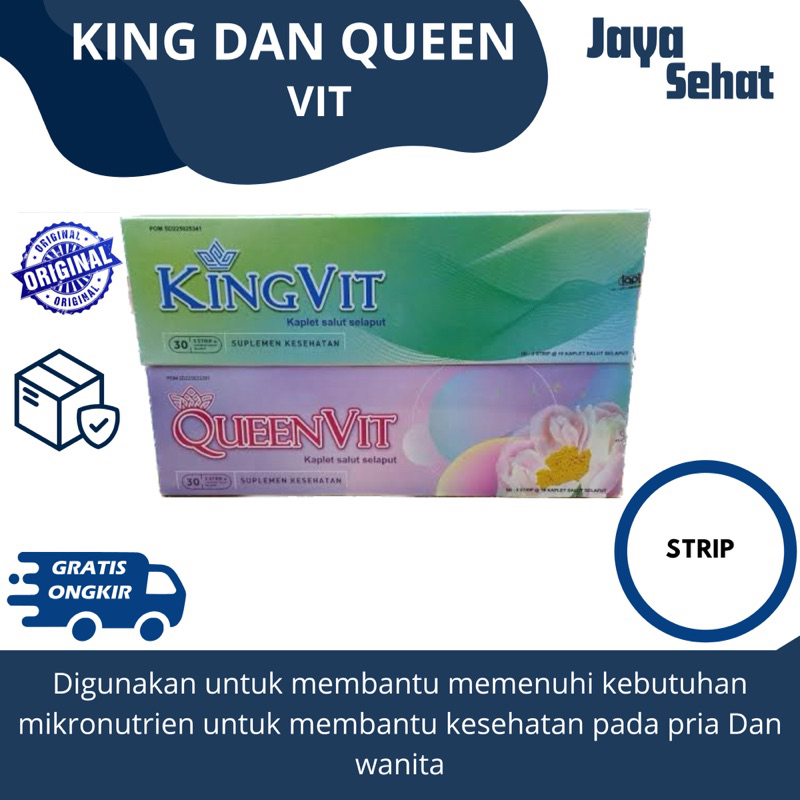 Jual QueenVit KingVit Vitamin Penyubur Kandungan PROMIL, PER STRIP ...