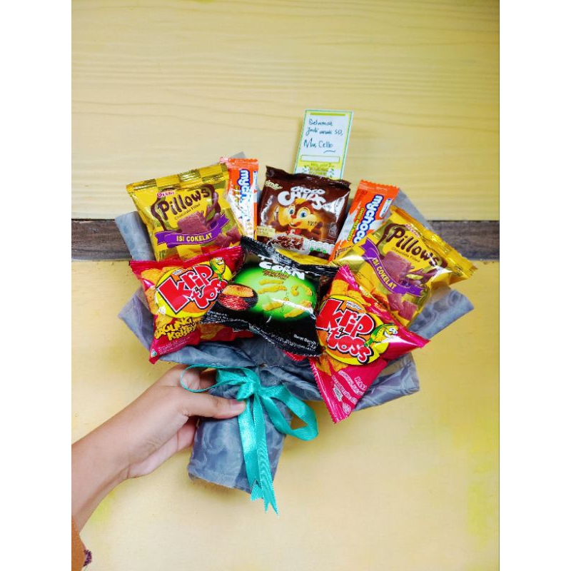 Jual Buket bunga/ buket snack /buket hijab/ buket makanan/ souvenir ...