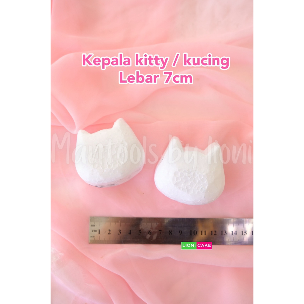 Jual GABUS KUE KEPALA KITTY / KUCING DUMMY STYROFOAM GABUS UNTUK ...