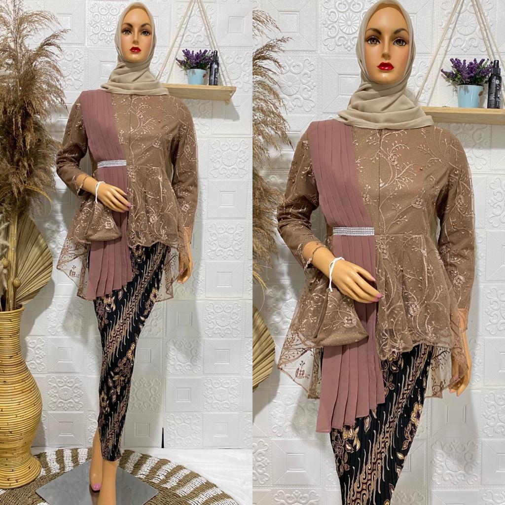 Jual Jakarta Butik-Pakaian Wanita-Kebaya Selendang Aurel-Setelan Kebaya ...
