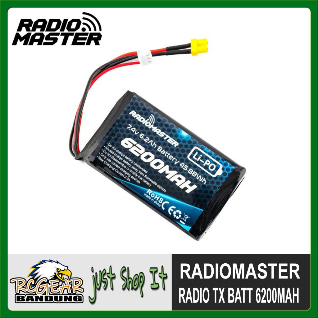 Jual RadioMaster 6200mah 2S Lipo Transmitter Battery for FPV Drones ...