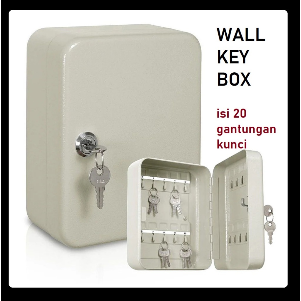 Jual Box gantungan kunci dinding Key Box safe storage Kotak kunci ...